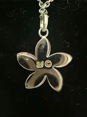 Swarovski | Jewelry | Swarovski Pink Crystal Flower Pendant Necklace ...